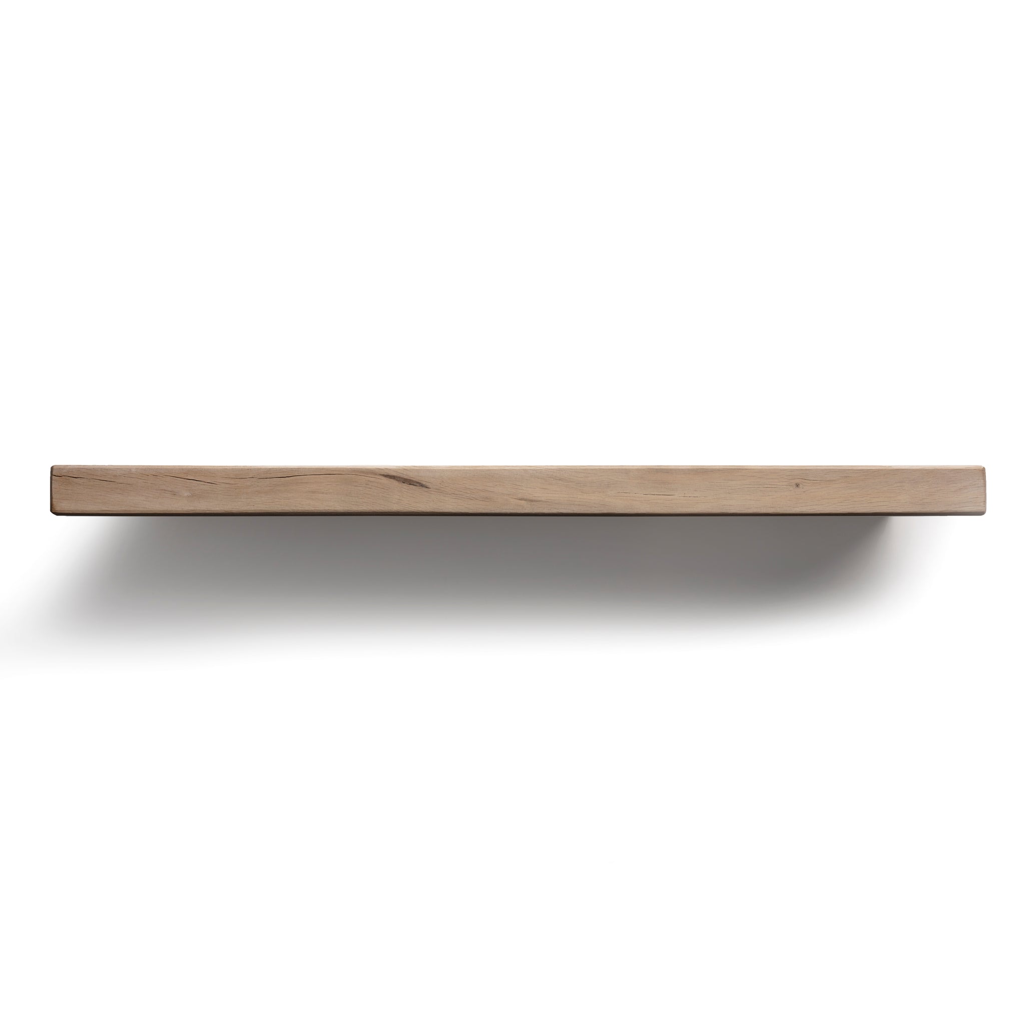 Birtley Metal Bracket & Solid Oak Shelf | 8 x 2" | Handmade 3-5 Days