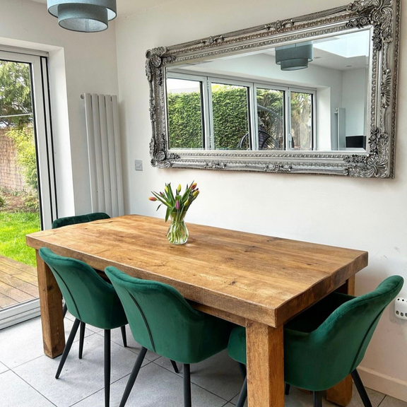 Chopwell Dining Table | Chunky, Rustic Solid Wood Dining Table
