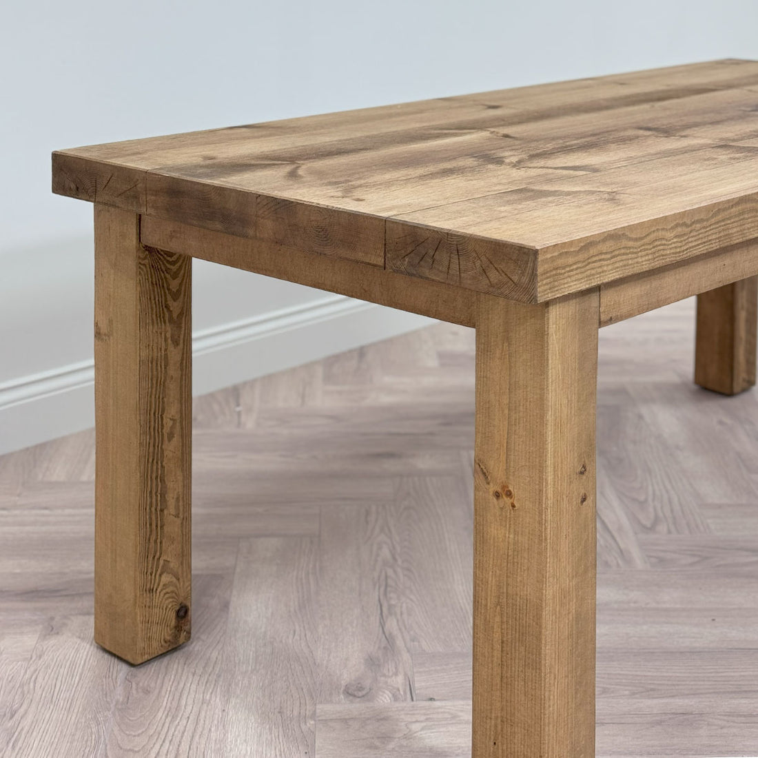 Solid Wood Dining Room Table | Chopwell Rustic Kitchen Table