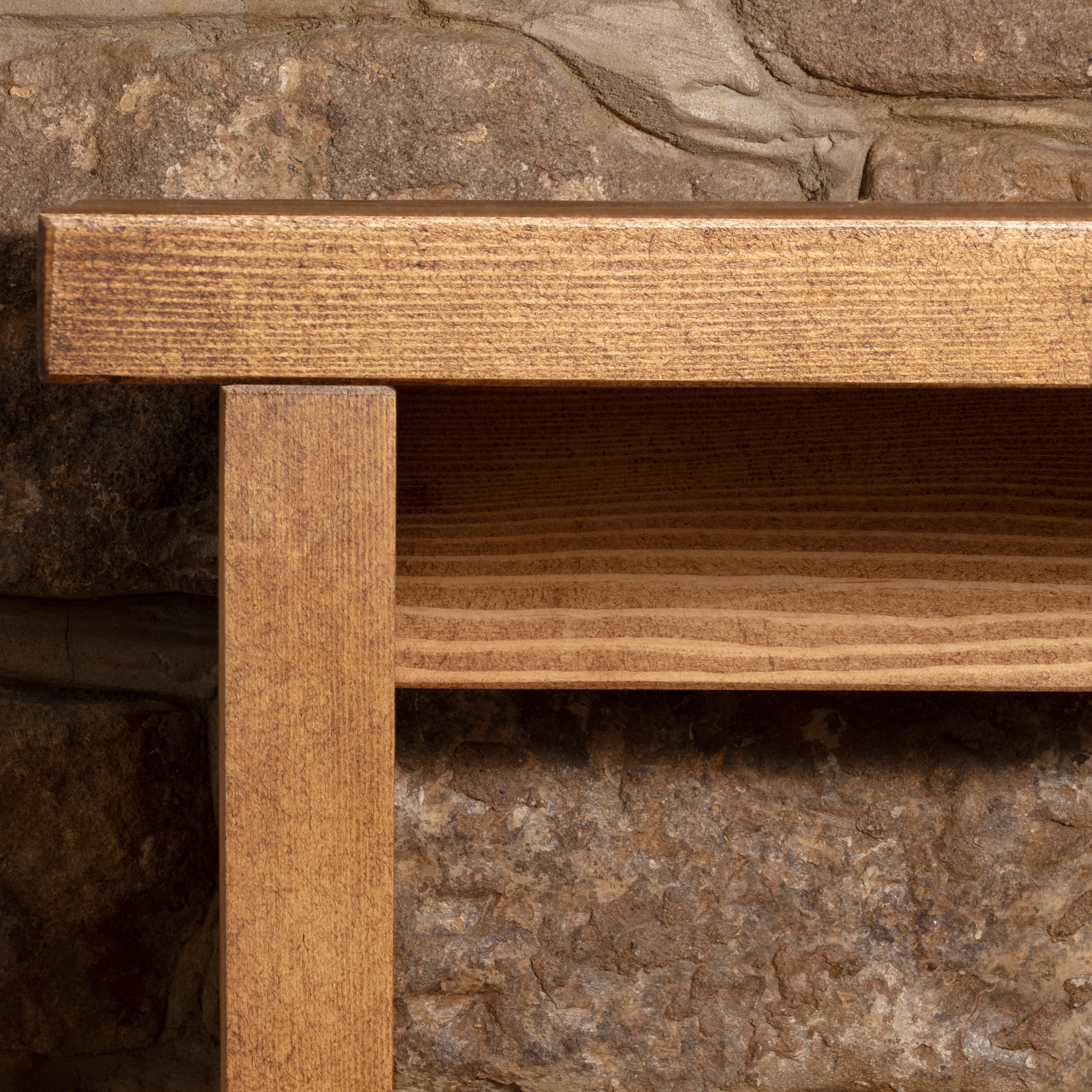 Chopwell Console Table | Rustic Solid Wood | UK Made