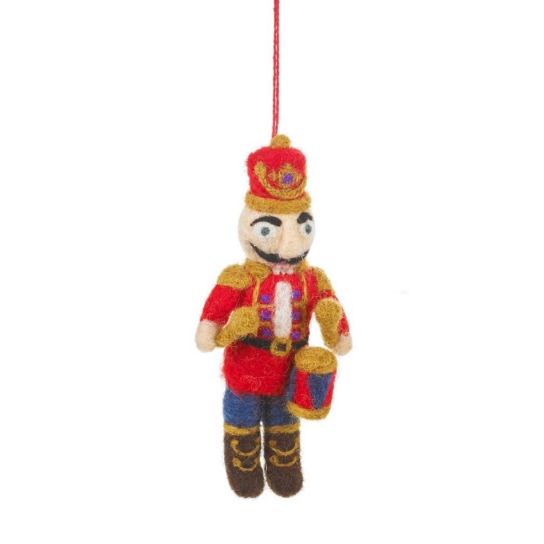 Felt Traditional Nutcracker Hanging Christmas Decoration