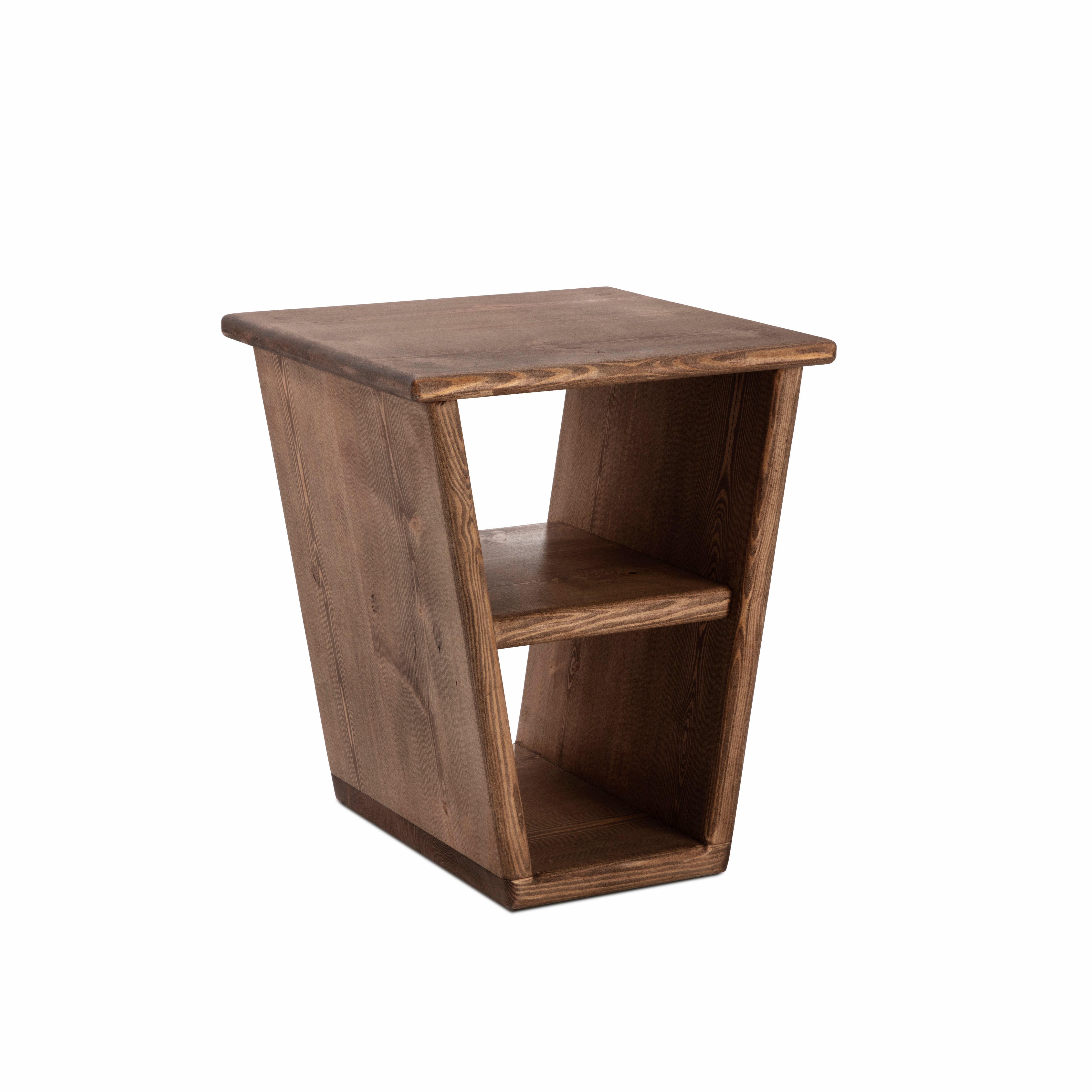 Lambton Angular Bedside Table | Compact For Small Bedrooms
