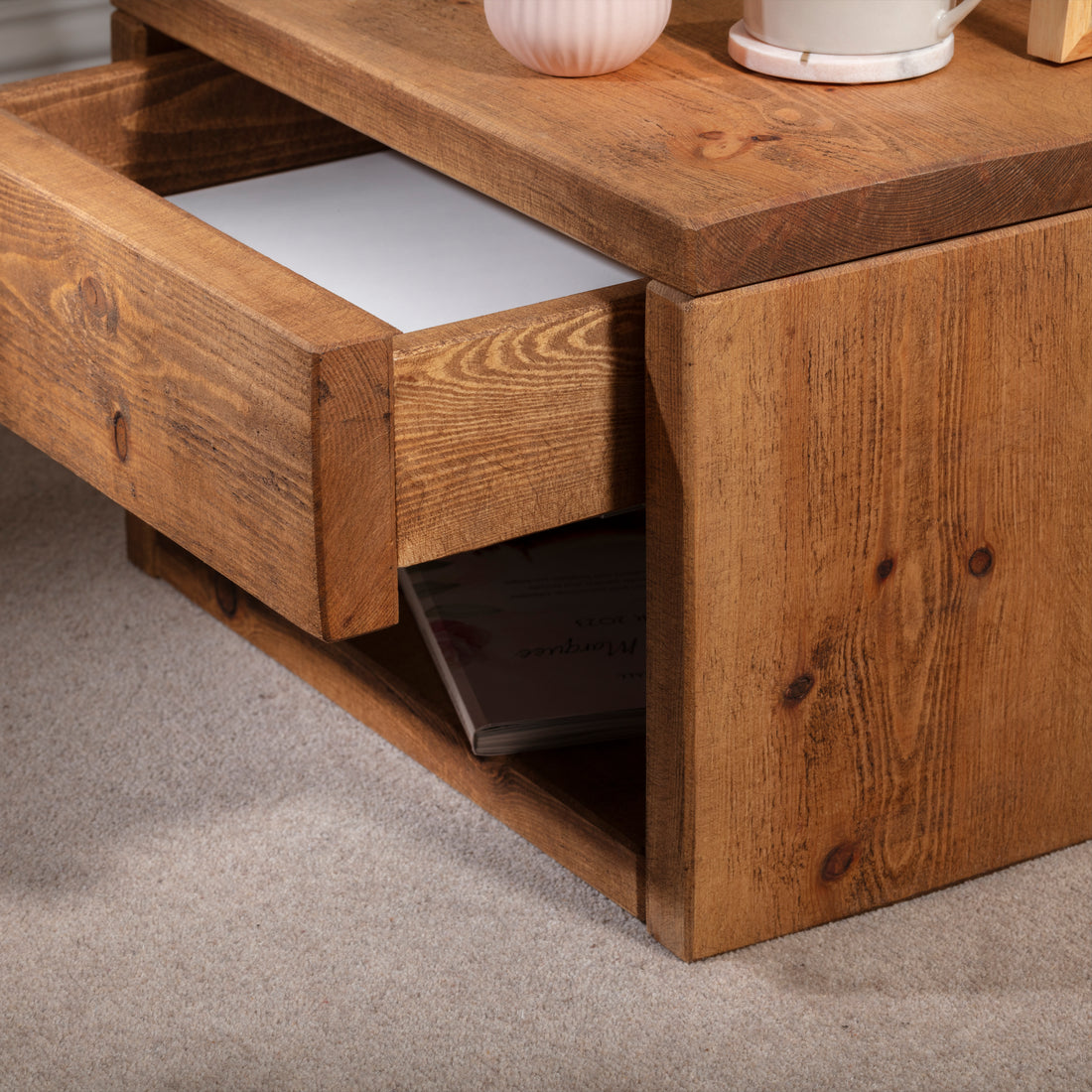 Pandon Loft Style Bedside Table | Funky Chunky Furniture