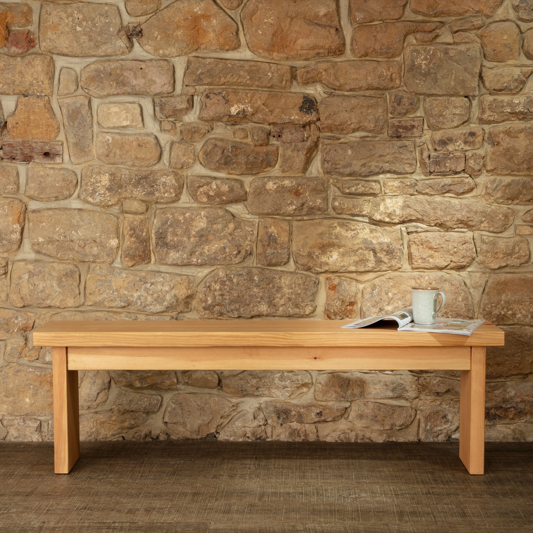 Long Wooden Table With Benches | Wylam 185cm Dining Set