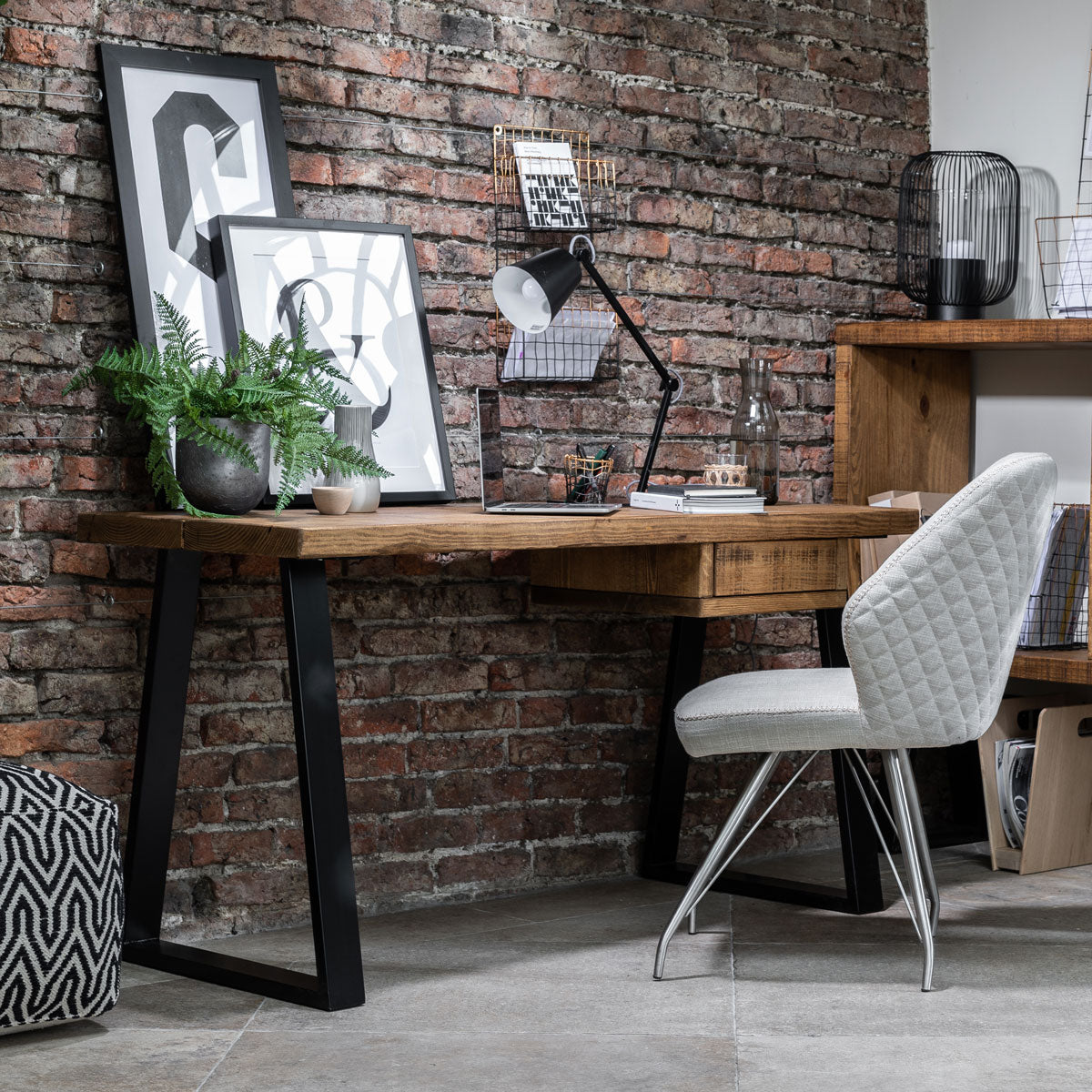 Industrial Tables Desks Industrial Style High Work Table With Flip