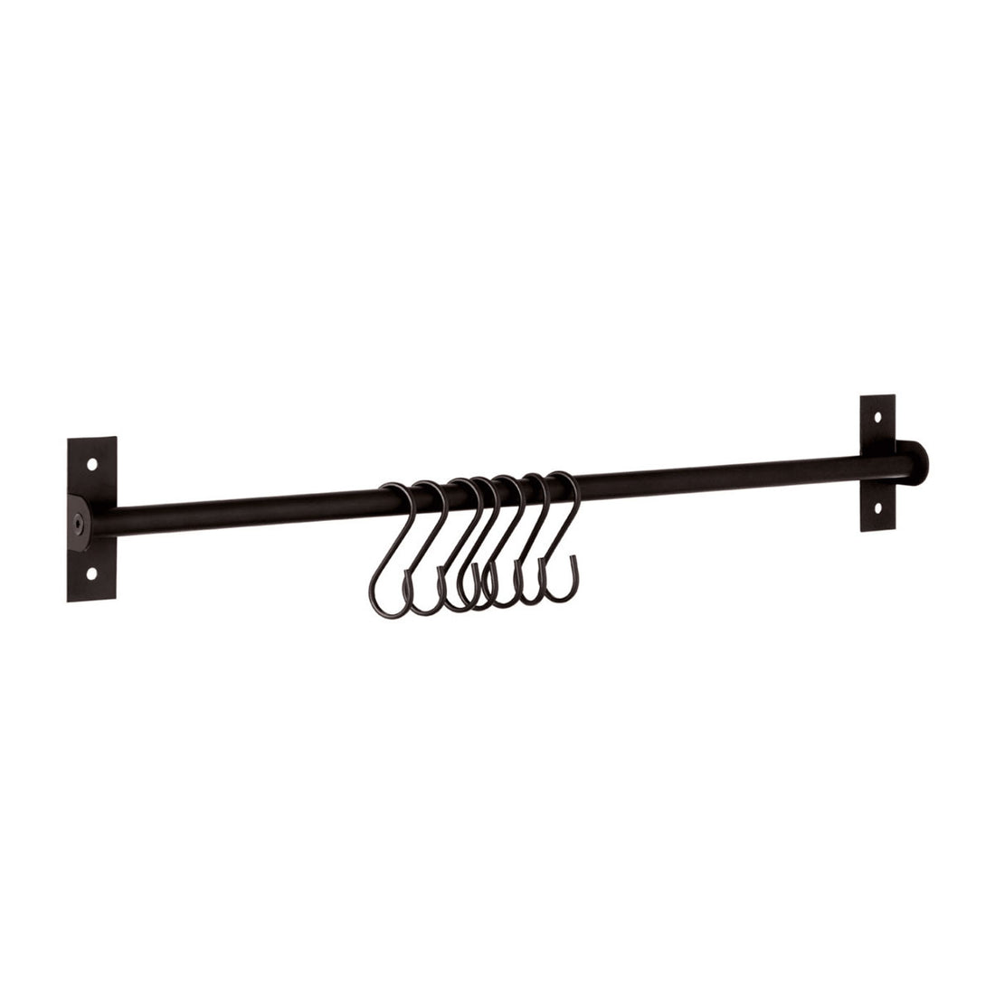 Black Metal Hanging Rail | Next Day Dispatch