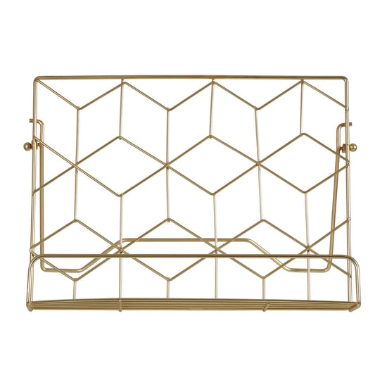 Gold Metal Cook Book Stand | Next Day Dispatch