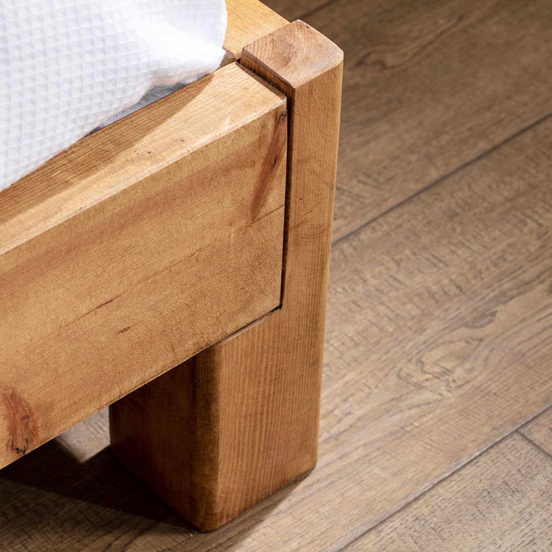 Curved headboard bed frame | Gosforth wooden bed frame