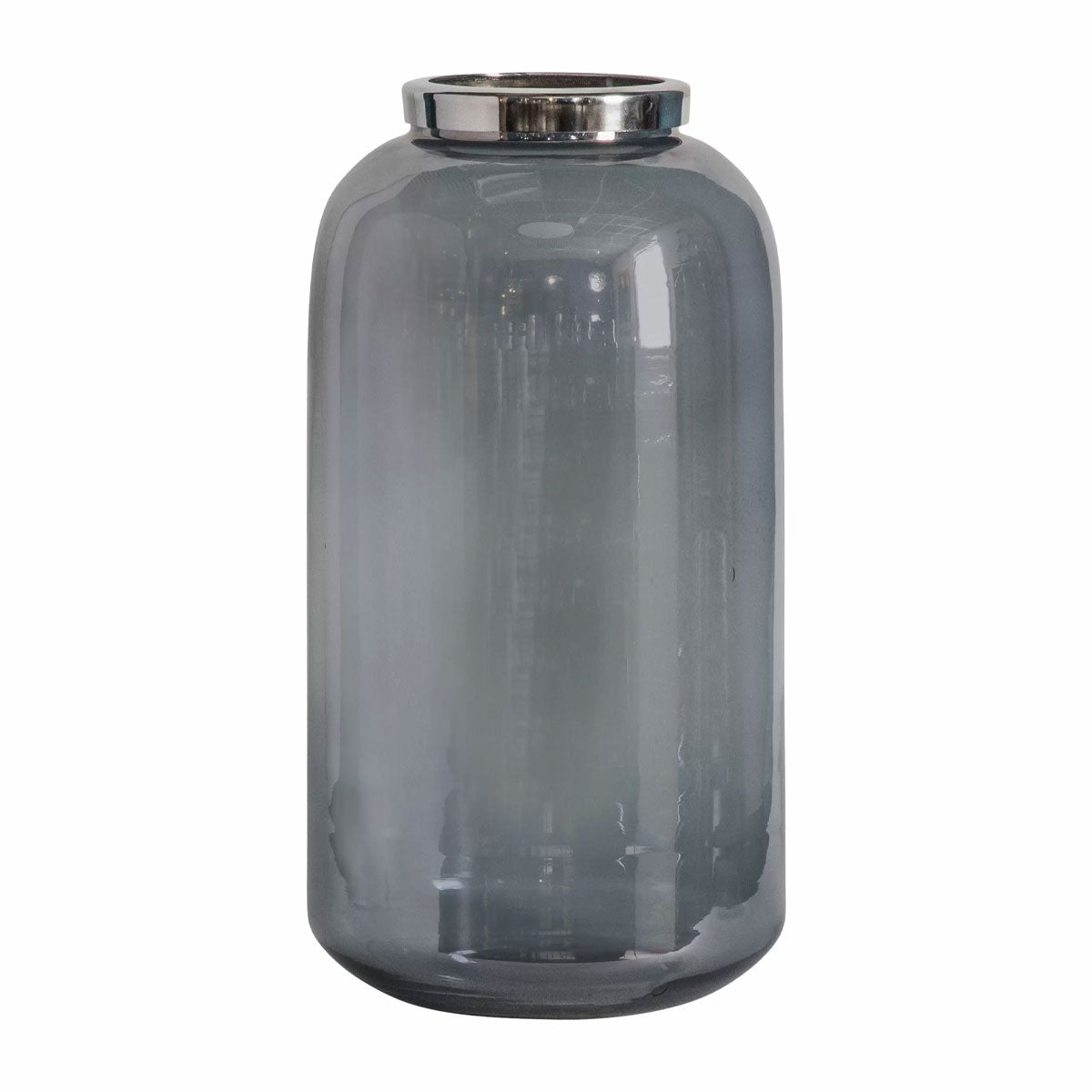 Large Grey Vase With Metal Top | Next Day Dispatch – Funky Chunky Furniture