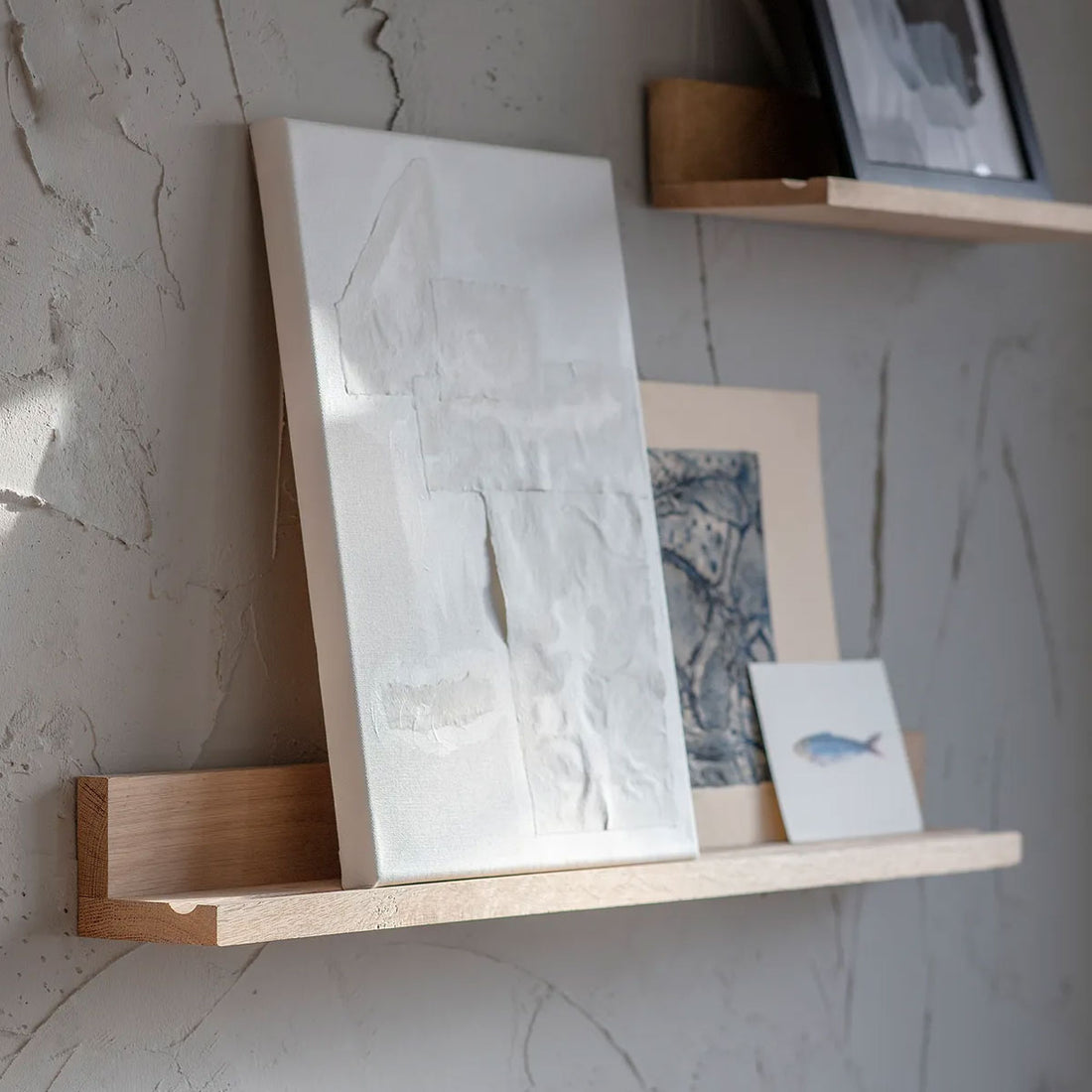 Oak Picture Shelf 80cm | £42.80 | Oak Shelving