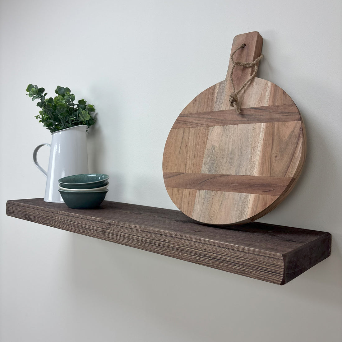 Rustic Floating Wooden Shelf | 9 x 2" | Handmade in 3-5 Days
