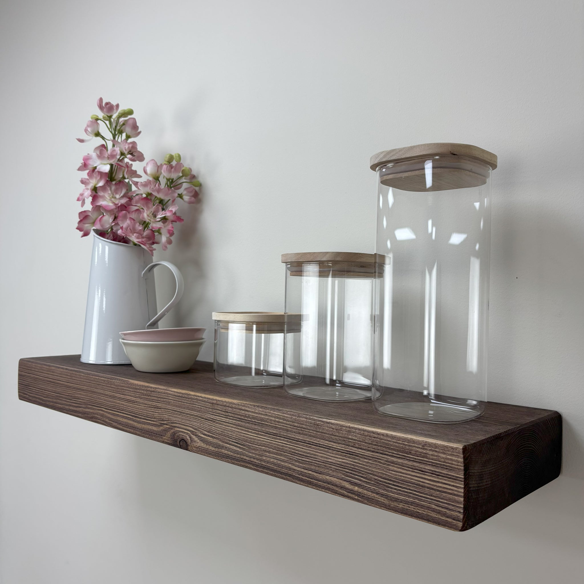Rustic Floating Wooden Shelf | 9 x 3" | Handmade in 3-5 Days