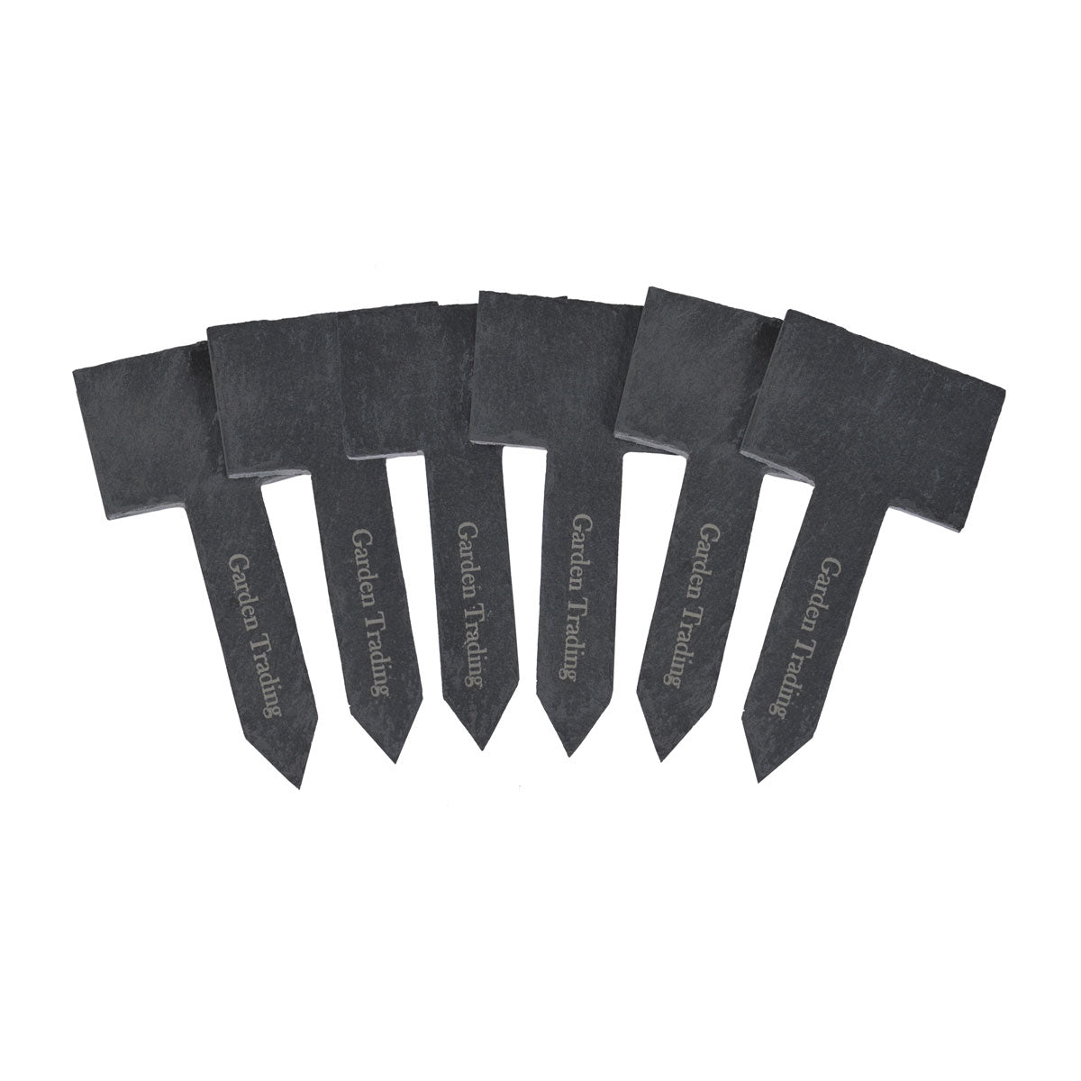 Set Of 6 Slate Plant Tags