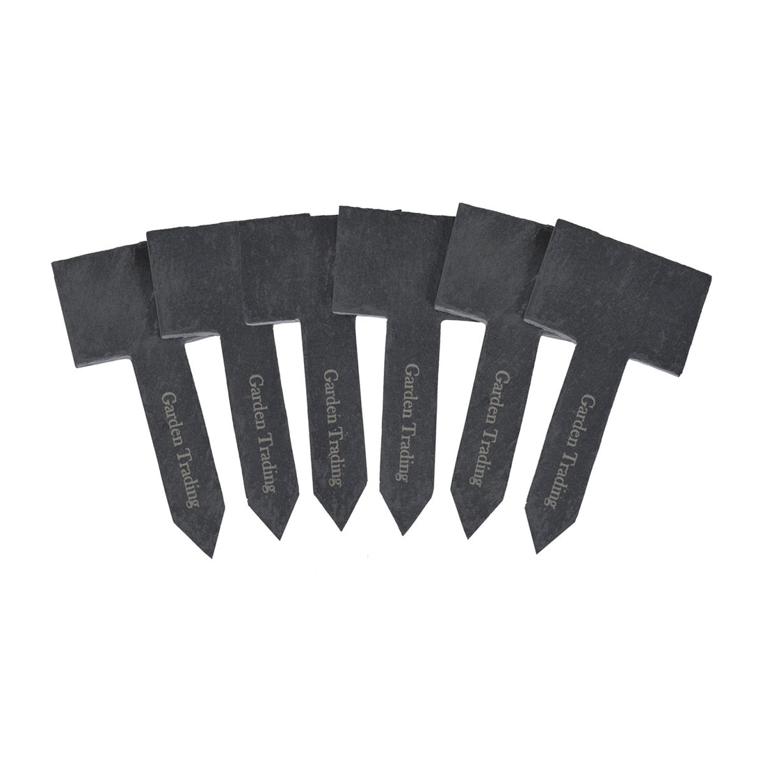 Set Of 6 Slate Plant Tags