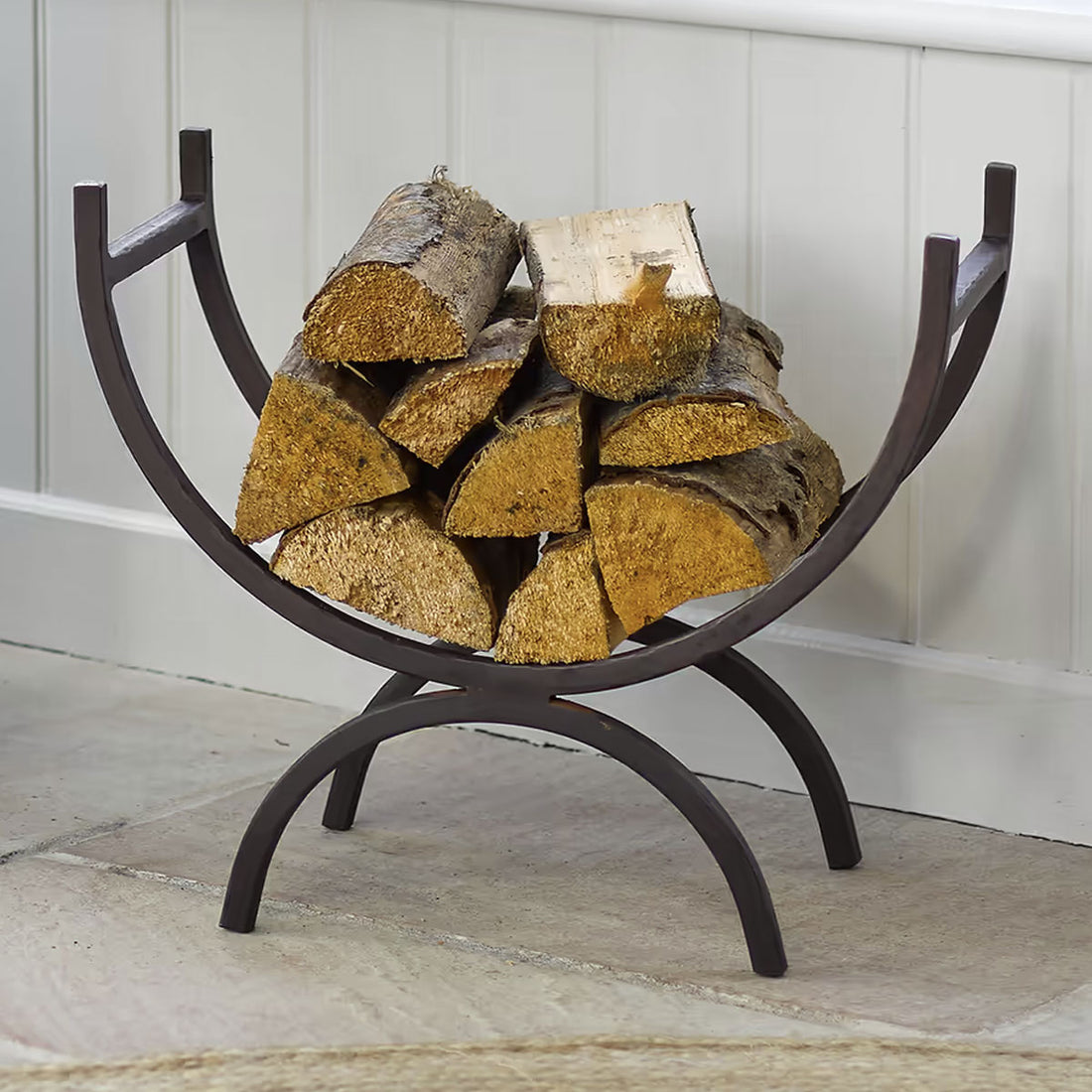 Wrought Iron Log Basket | Fire Set | Free Delivery Avail.