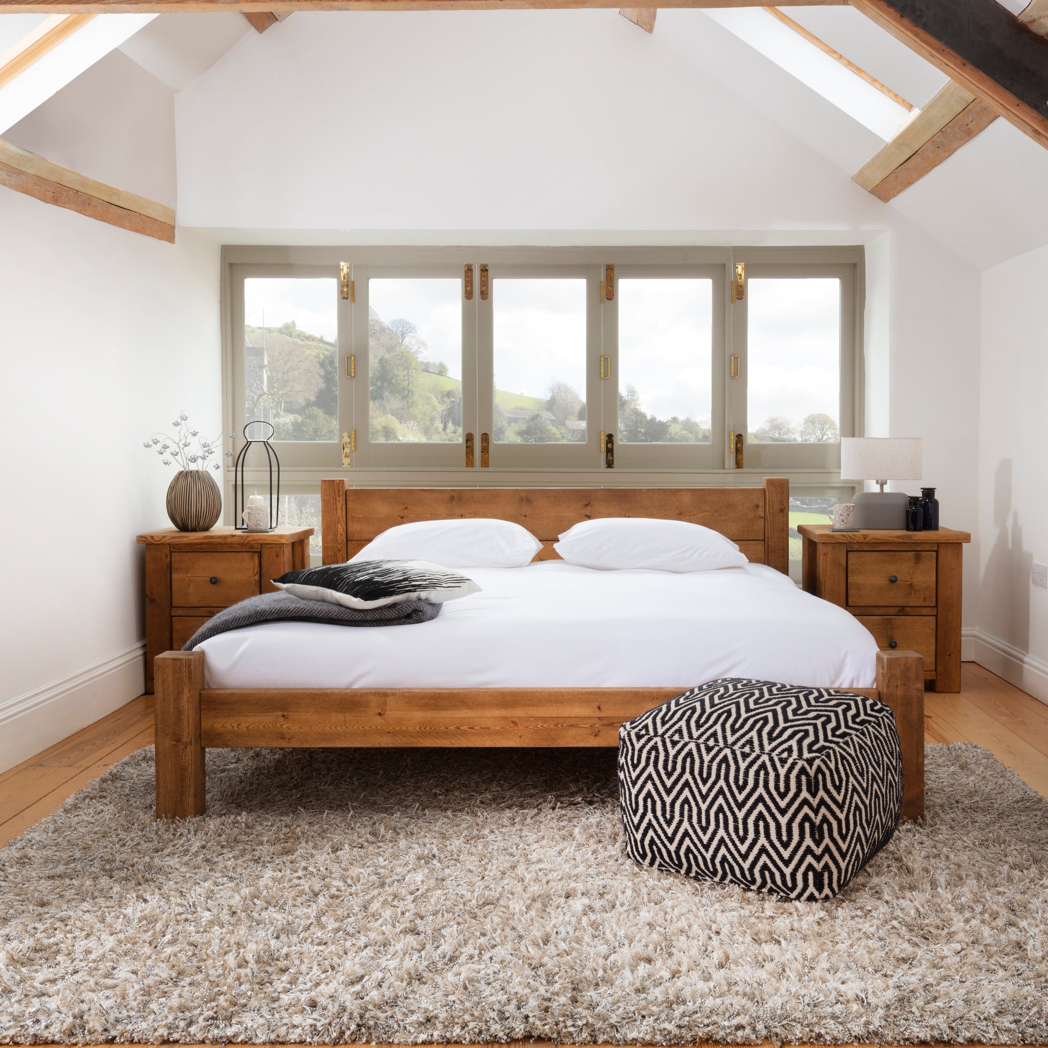 Coleridge Solid Wood Bed Frame | Handmade Wooden Bed