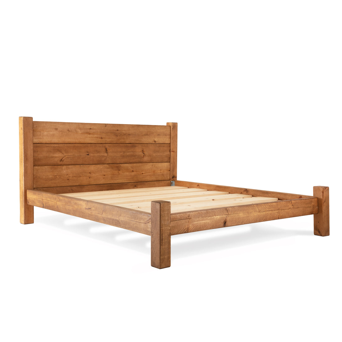 Coleridge Solid Wood Bed Frame | Tall Wooden Headboard