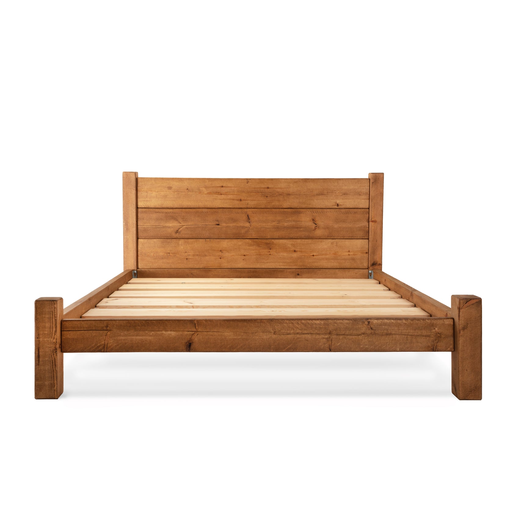 Coleridge Solid Wood Bed Frame | Tall Wooden Headboard