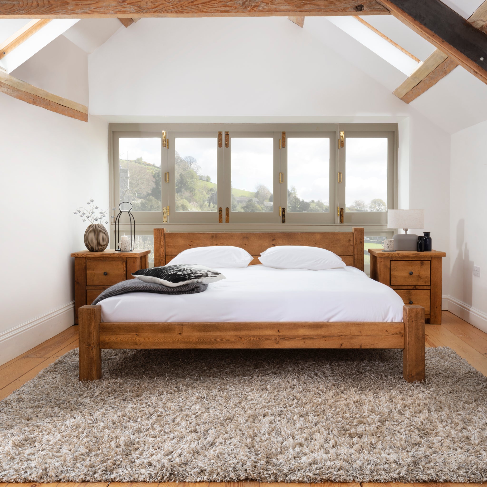 Coleridge Solid Wood Bed Frame | Handmade Wooden Bed