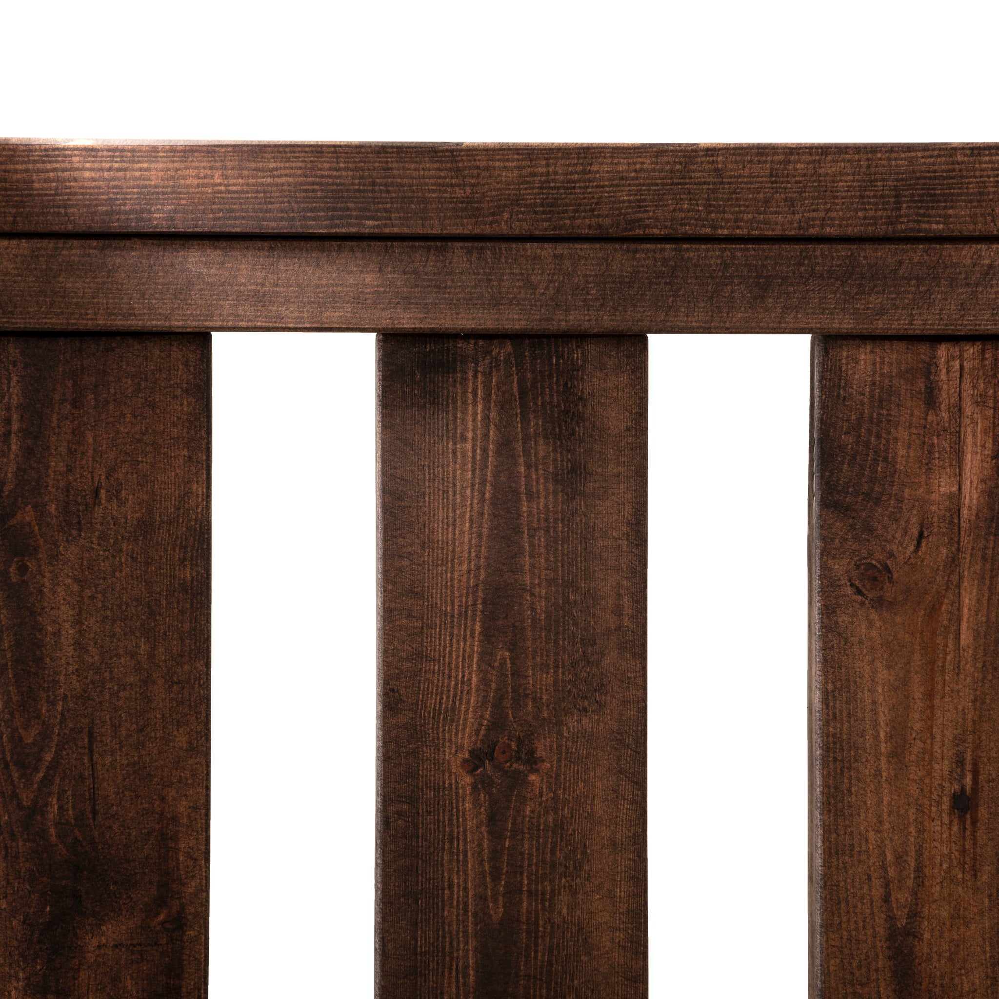 Derwent Solid Wood Bed Frame with Slatted Headboard | Handmade