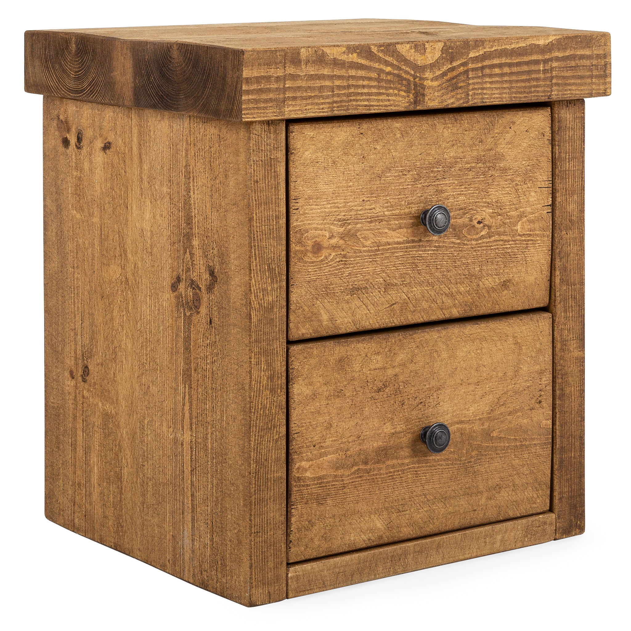 Derwent Bedside Table With Drawers | Wooden Bedside Table