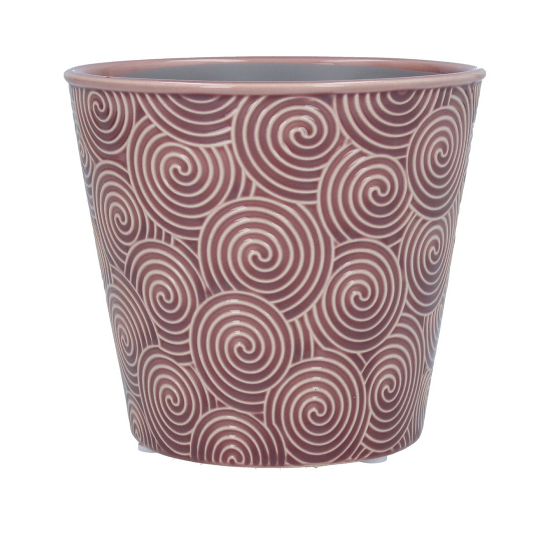 Dusky Pink Ceramic Pot Cover - 15cm
