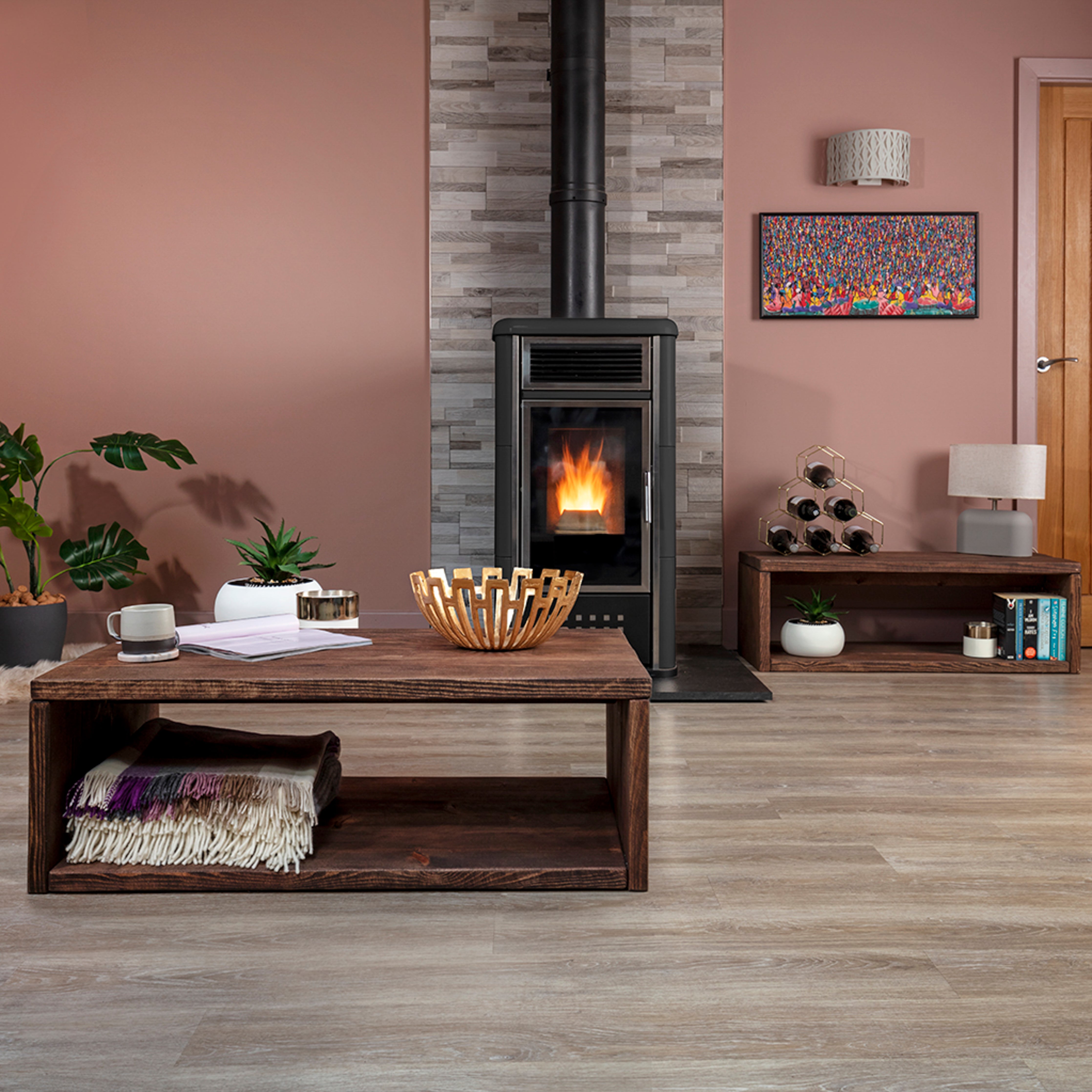 Pandon Large Wooden Coffee Table | Low Level