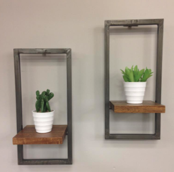 Solid Wood & Metal Frame Shelves | Next Day Dispatch